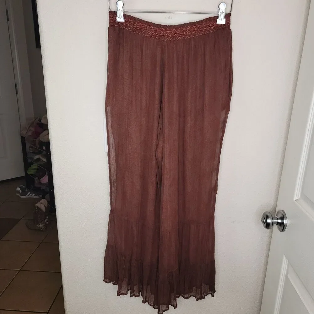 Sundance | Pants & Jumpsuits | Sundance Cupro Modal Wide Leg Pants S ...